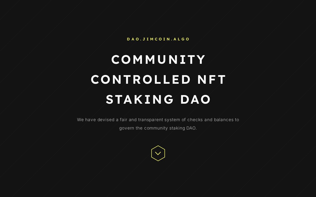 Jim Coin Staking DAO